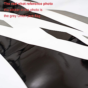 Paileco Front Fender Side Scuttles Decal Graphics Sticker (Grunge Union Jack Flag) for R55 R56 R57