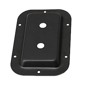 logyues 1/4" Steel Headphone Jack Plate Socket Clip for Speaker Cabinets Black