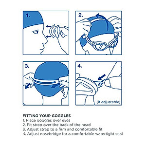 Zoggs Unisex's Phantom 2.0 Swimming Goggles, White/Blue/Tint, One Size