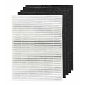 Replacement Filter+ 4 Carbon Compatible with Winix 115115 Size 21 Filter, Compatible with Winix PlasmaWave Air Purifier 5300 5500 6300 5300-2 6300-2 WAC5300 WAC5500 WAC6300 5000
