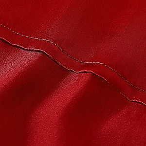yourose Satin Pillowcase for Hair and Skin, Silk Pillowcase 2 Pack King Size with Envelop Closure, Gifts for Women Men(Scarlet, 20”X40”,2pcs)