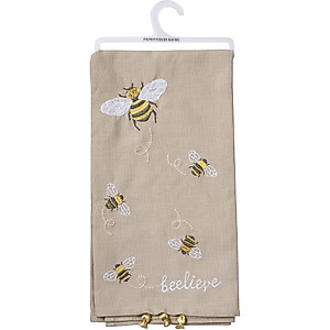 Primitives by Kathy Beelieve Bee Themed Decorative Kitchen Towel