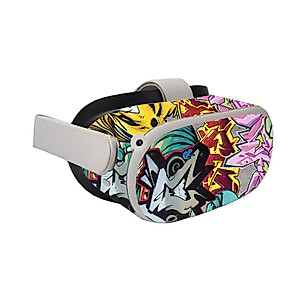 MightySkins Skin Compatible with Oculus Quest 2 - Graffiti Wild Styles | Protective, Durable, and Unique Vinyl Decal wrap Cover | Easy to Apply | Made in The USA