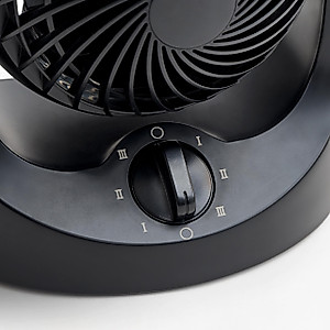 IRIS USA WOOZOO Fan, Small Desk Fan, 3 Speeds, 32ft Max Air Distance, Mini Fan 7 Inches, 112° Adjustable Tilt, 27.5 db Low Noise, Tabletop Air Circulator for Bedroom Dorm Office, Black