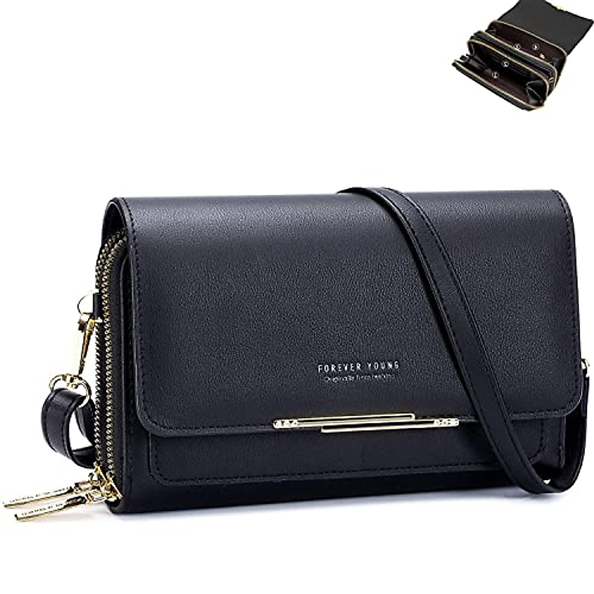 Weilan Small Crossbody Bag for Women,Cell Phone Purse Women's Shoulder Handbags Wallet Purse with Credit Card Slots