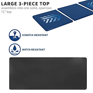 VIVO Universal 71 x 30 inch Table Top for Standard and Sit to Stand Height Adjustable Home and Office Desk Frames, Black Desktop, DESK-TOP72-30B