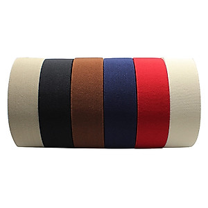 Dortrue 2 Inch 5 Yards Brown Sewing Elastic Band Heavy Stretch High Elasticity Elastic Spool for Sewing Pants Waistband, Straps, Craft DIY Projects