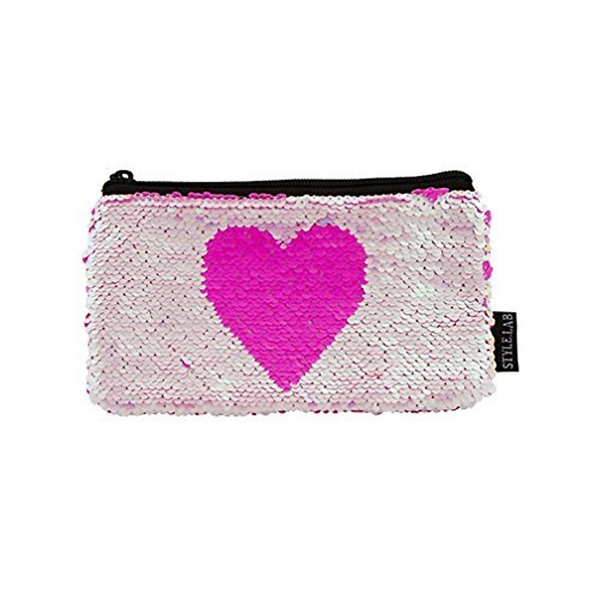 Style.Lab by Fashion Angels Magic Sequin Reveal Pouch - Pink Heart