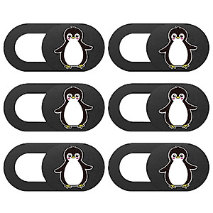 SOLUSTRE Slide Blocker 6 PCS camera cover camera privacy cover phone camera blocker laptop cam cover rainbow webcam cover slide animal webcam cover smartphone webcam cover lapdesk lens cap