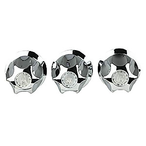 Danco 81428 Bathtub and Shower 3-Handle Remodel Kit for Price Pfister Tub/Shower Handle Restoration,(Pack of 3), Chrome