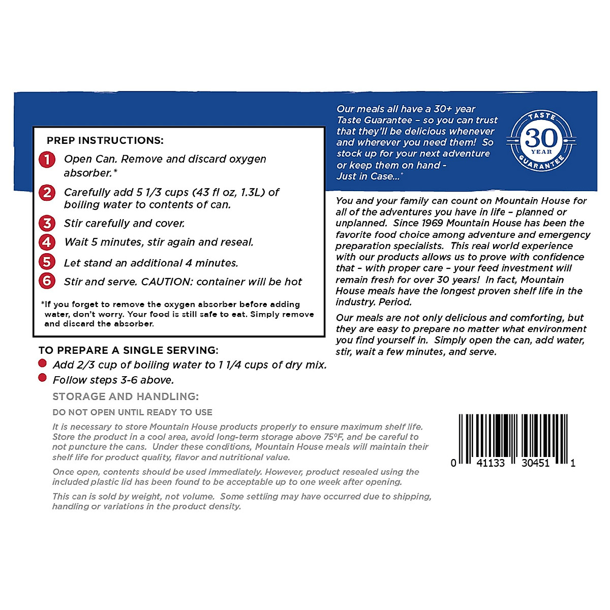 Mountain House Breakfast Skillet | Freeze Dried Survival & Emergency Food | #10 Can | Gluten-Free