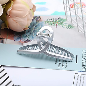 Claw Hair Jaw Clips Barrettes - 3 Pcs No Slip Hair Clamp Grips for Women Girls (Plastic(Gold+Rose gold+Silver))