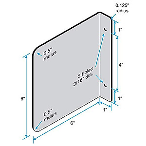 SmartSign "Eye Wash Station" Projecting Sign | 6" x 6" Acrylic
