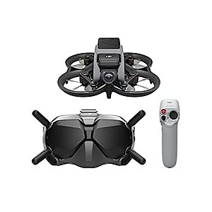 DJI Avata Fly Smart Combo (DJI FPV Goggles V2) - First-Person View Drone UAV Quadcopter with 4K Stabilized Video, Super-Wide 155° FOV, Built-in Propeller Guard, HD Low-Latency Transmission