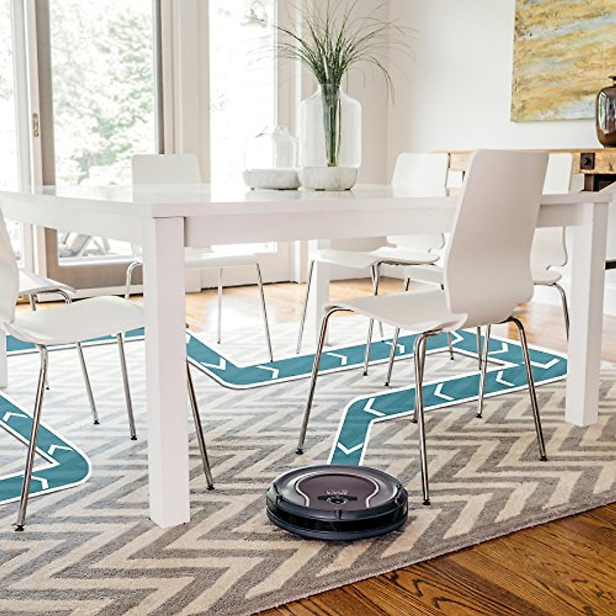 Shark ION Robot Dual-Action Robot Vacuum Cleaner with 1-Hour Plus of Cleaning Time, Smart Sensor Navigation and Remote Control (RV720)