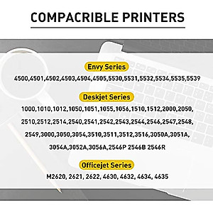 batuto Remanufactured For HP Ink 61 Replacement for HP 61 Black Ink Cartridge To Use For Envy 4500 5530 Deskjet 1000 1010 1050 1510 2050 2050A 2510 2540 OfficeJet 4630 With 61 Ink Cartridge Combo Pack