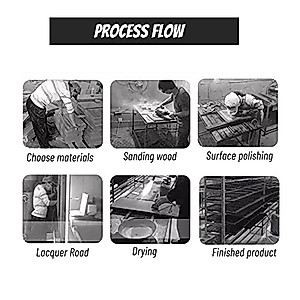 Japanish Style Round Tray with Handle, Wooden Snack/Fruit/Food/Dinner/Drinks Serving Tray Plate. 37.5cm (Black)