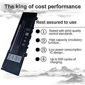 KYTD F62G0 Battery for Dell inspiron 13 5370 7370 i7373 7373 7380 7386 2-in-1 Vostro 5370 P83G P83G001 P87G P87G001 P83G002 P91G Series F62GO RPJC3 39DY5 11.4V 38Wh