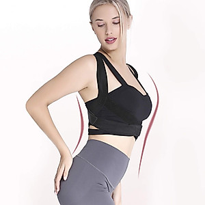 CapsA Professional Posture Corrector for Men Women and Kids Adjustable Comfortable Support Back Brace Providing Pain Relief for Neck Back Shoulders