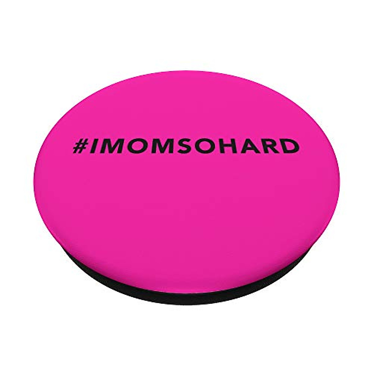 IMOMSOHARD Black Logo PopSockets Stand for Smartphones and Tablets