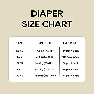 ECO BOOM Diapers, Baby Bamboo Viscose Diapers, Eco-Friendly Natural Soft Disposable Nappies for Infant, Size 4 Suitable for 20 to 31lb (Large - 60 Count)