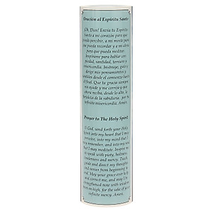 The Saints Collection Holy Spirit Flickering Lifelike LED Prayer Candle with Timer, Religious Home Decor, Gift Ideas for Friends and Family