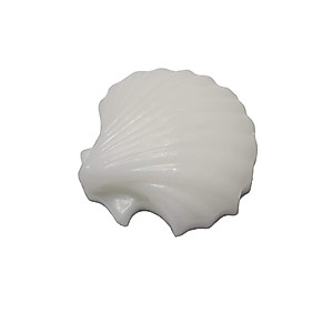 ABB Inc White Seashell Soaps for Nautical or Beach Theme Bridal Shower, Wedding or Baby Guest Bath, Beach Scented Glycerin - Pack of 20