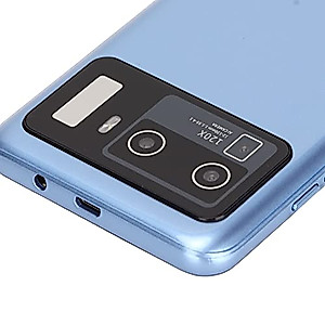 Zunate M12 Ultra 5.45 Inch Cell Phone Unlocked, 512MB RAM+4GB ROM, Dual SIM Dual Standby Cheap Mobilephone for Android, 854x480 HD Smartphone,(Blue)