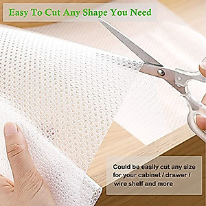Shelf Liners for Kitchen Cabinets 10 Inch X 20 Ft Non Adhesive Cabinet Drawer Liner Non Slip Refrigerator Liners for Shelves Washable Cupboard Liner for Dresser Bathroom