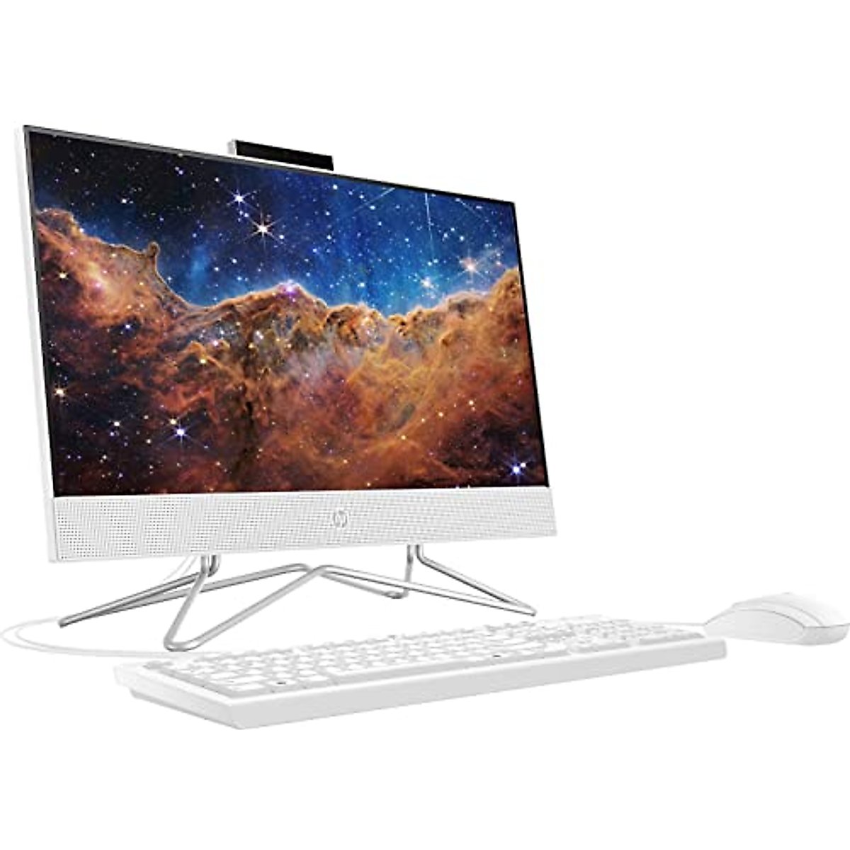 HP 2022 Newest All-in-One Desktop, 21.5" FHD Display, Intel Celeron J4025 Processor, 16GB RAM, 1TB PCIe SSD, Webcam, WiFi, HDMI, RJ-45, Wired Keyboard&Mouse, Windows 11 Home, White