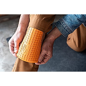 TSE Safety TSE-PPKS TSE-PRO Heavy Duty Padding Pocket Knee Savers with Extra Thick Foam Cushion, Soft Inner Liner, Adjustable One Size, Hi-Viz Orange