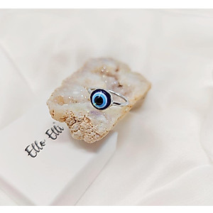 Ello Elli 1.5mm Stainless-Steel Evil Eye Ring (7)