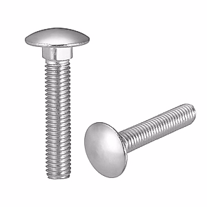 uxcell Carriage Bolts, Neck Carriage Bolt, Round Head Square Neck 304 Stainless Steel M8x50mm 8pcs