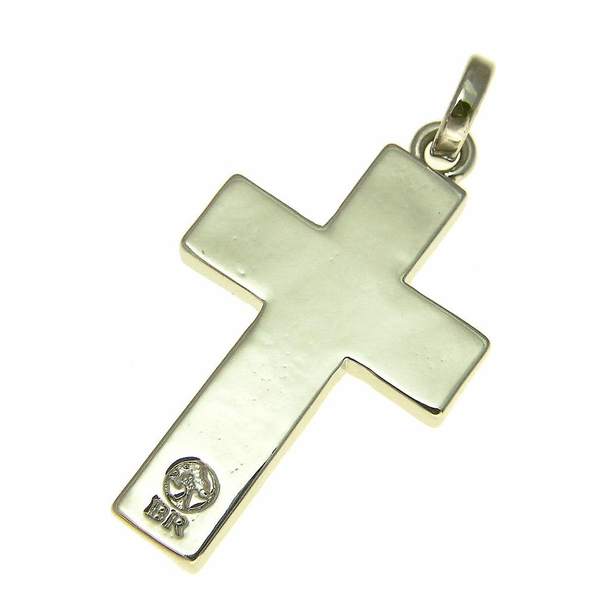 Arthur's Jewelry Koa Wood Hawaiian Cross Yellow Gold Plated Brass Pendant Charm