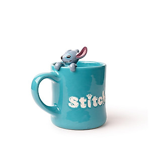 Disney Lilo and Stitch Figural Character Mug Kitchen Accessories | Cute Ceramic Housewarming Gifts For Men And Women And Kids | Official Licensee | 1 Set