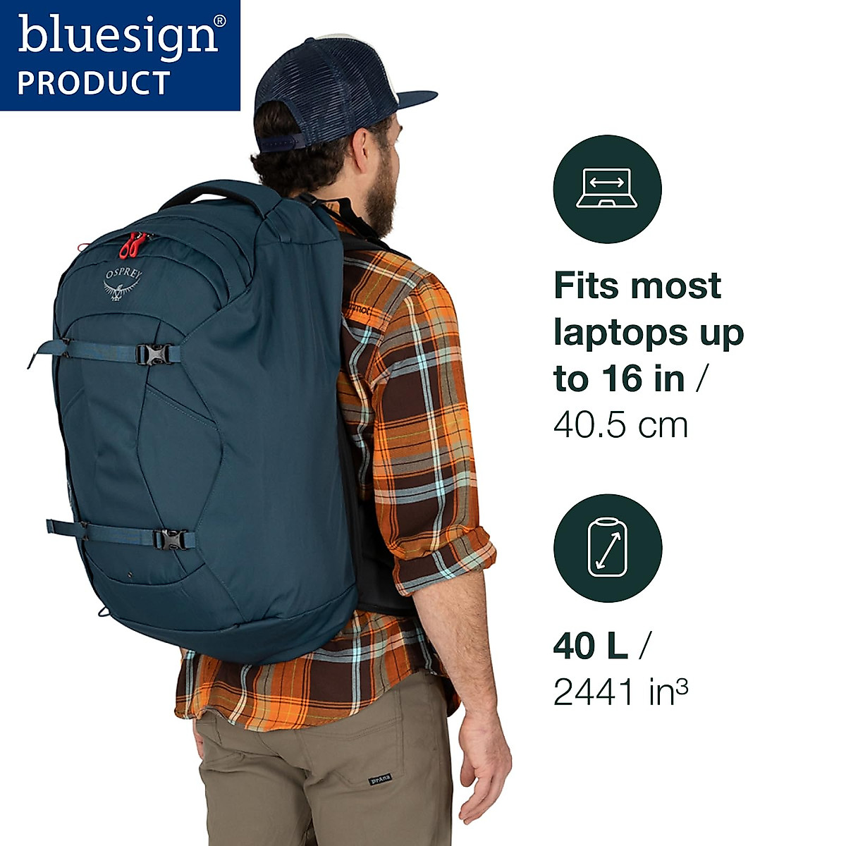 Osprey Farpoint 40 Travel Backpack, Multi, O/S