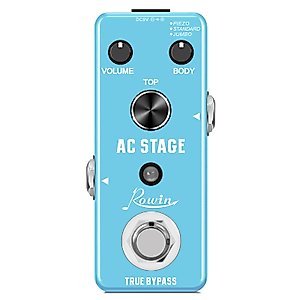 Rowin Nano Looper Electric Guitar Effect Pedal with 8G SD Card of 10 Minutes of Looping Unlimited Overdubs