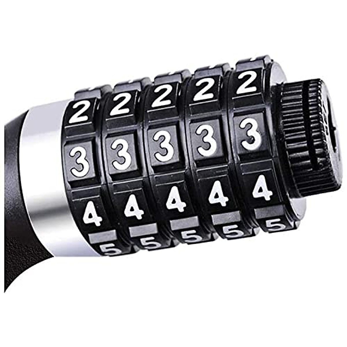 VIGAT Bicycle Lock, Anti-Theft Mountain Bike Combination Lock, Portable Bicycle Riding Accessories for Bicycles, Motorcycles, Gates(Size:1.8m)