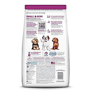 Hill's Science Diet Small & Mini, Adult 1-6, Small & Mini Breeds Premium Nutrition, Dry Dog Food, Lamb & Brown Rice, 4.5 lb Bag