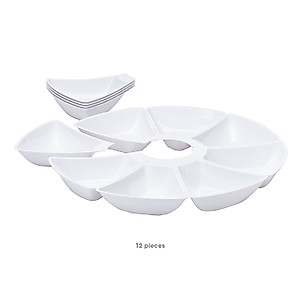 Mozaik Premium Plastic Entertaining and Tapas Set, 12 pieces