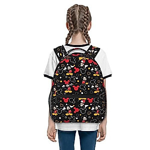 QANPE Fashion Cartoon Backpack for Women Girls Kids Cute Print School Backpack Travel Daypack Laptop Backpack