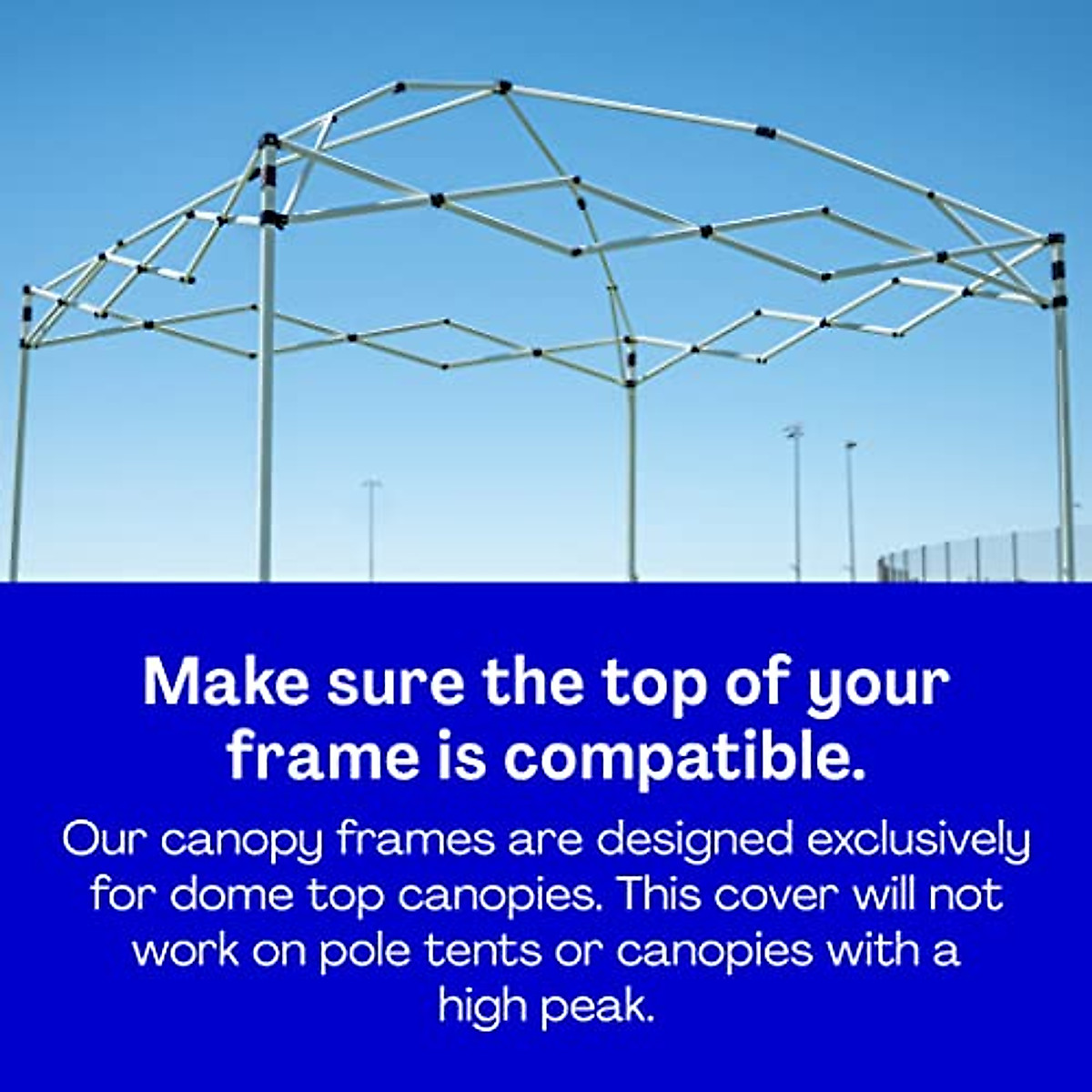 10x10 Pop Up Canopy Top Replacement Cover 118 Inches (Top Only)
