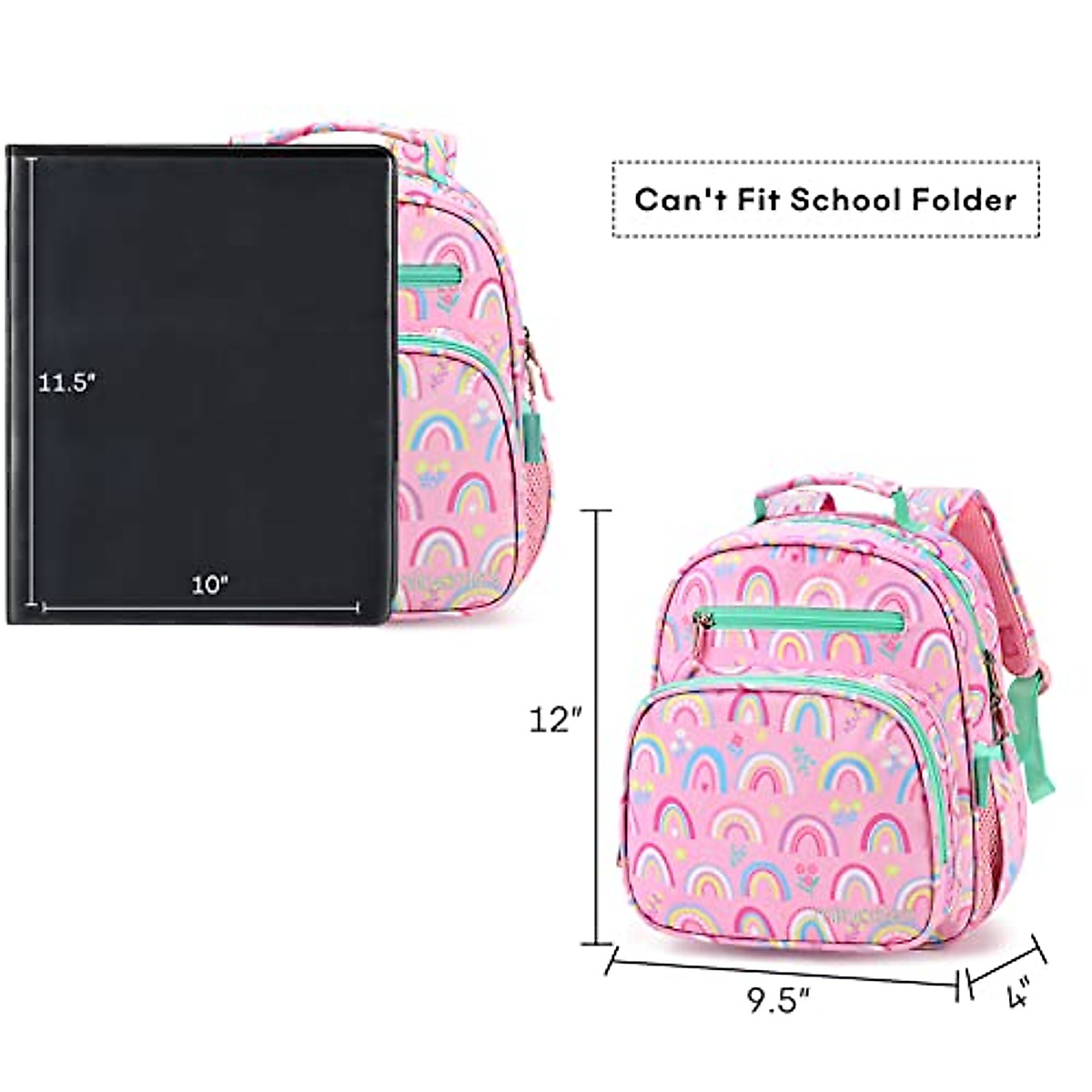 mibasies Toddler Backpack with Pencil case