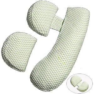 Fantastisch Pregnancy Pillow for Pregnant Women, Soft Pregnancy Body Pillow,Support for Back, HIPS, Legs, Maternity Pillow with Detachable and Adjustable Pillow Cover