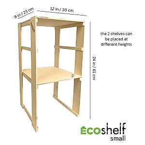 ECOshelf Locker Organizer, Adjustable Locker Shelf for School, Easy to Install Without Tools, Incredibly Durable, Holds up to 450 lbs