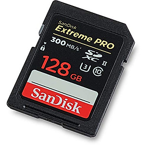 SanDisk Extreme Pro 128GB UHS-II SD Card Works with Canon EOS R6, EOS R5 Mirrorless Camera 300MB/s 4K Class 10 (SDSDXPK-128G-GN4IN) Bundle with 1 Everything But Stromboli 3.0 SDXC Memory Card Reader