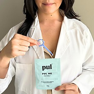 PUL Clear Aligner Removal Tool for Invisalign & Removable Braces | Hygienic, Durable, and Compact | Compatible with Removable Braces, Aligners, Retainers, & Dentures | by The Pultool (Pink + Blue)