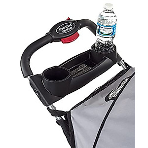 Kolcraft Cloud Plus Lightweight Easy Fold Compact Toddler Stroller and Baby Stroller for Travel, Large Storage Basket, Multi-Position Recline, Convenient One-hand Fold, 13 lbs - Slate Gray