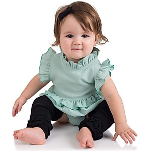 juDanzy 3 Pairs of girls baby Leg Warmers for newborn, infant, toddler, child (One Size, White, Black, Gray)