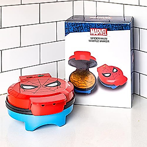Uncanny Brands Marvel Spiderman Waffle Maker -Spidey's Mask on Your Waffles- Waffle Iron